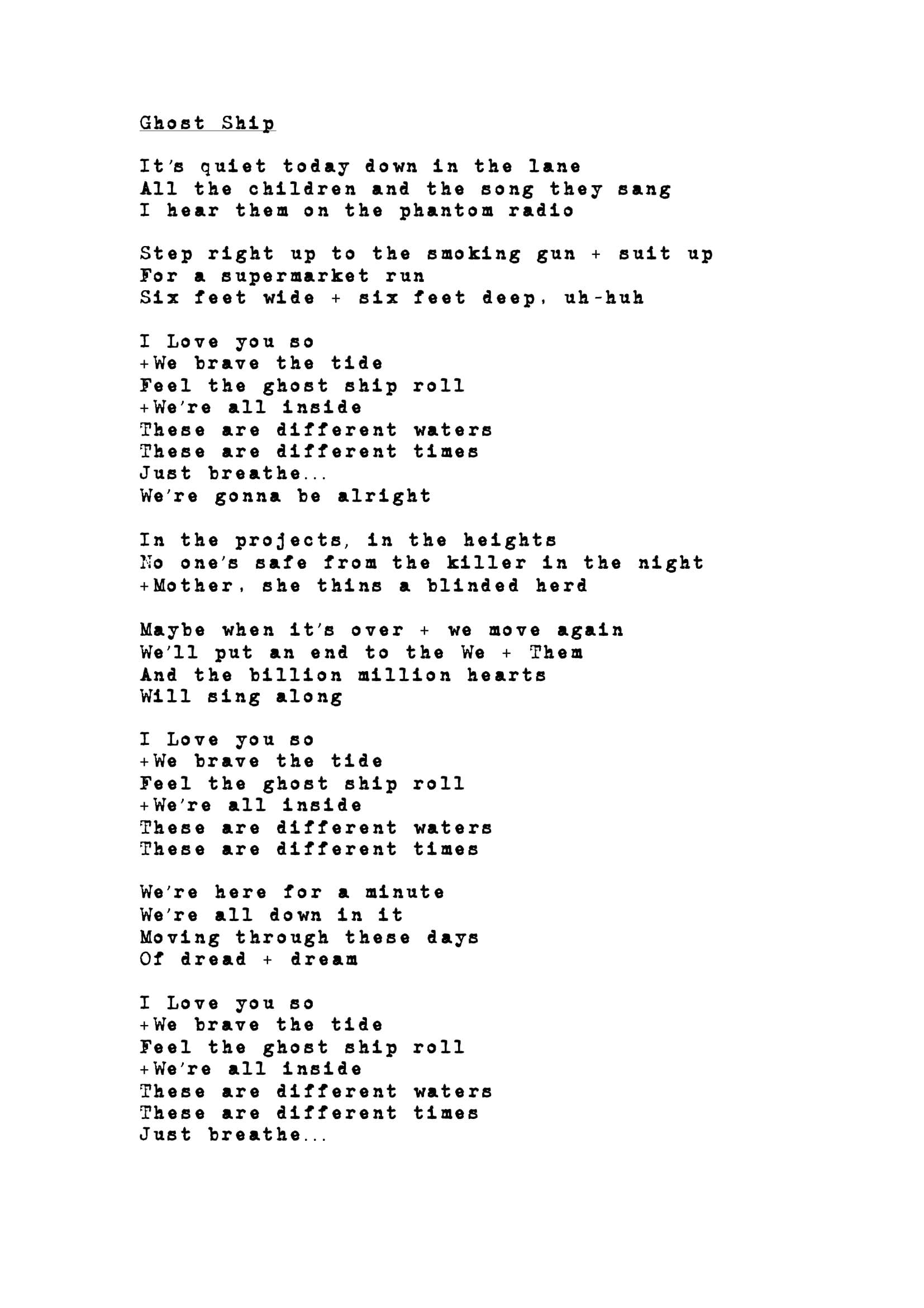 Ghost Ship – Kelvin Wetherell